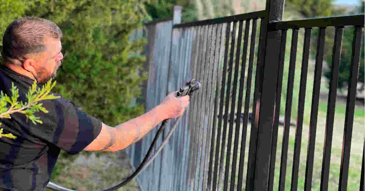 Lucas Iron Fence Painting ⋆ Inspired Ironworks